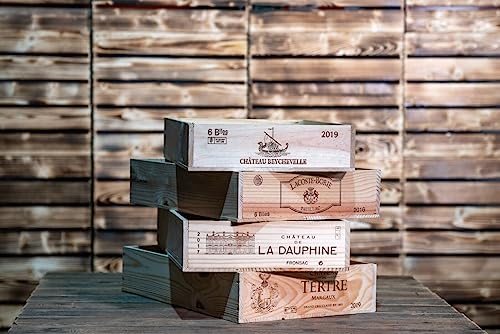 6 bottle size Shallow - Wooden Wine Box Crate for Vintage Shabby Chic ...