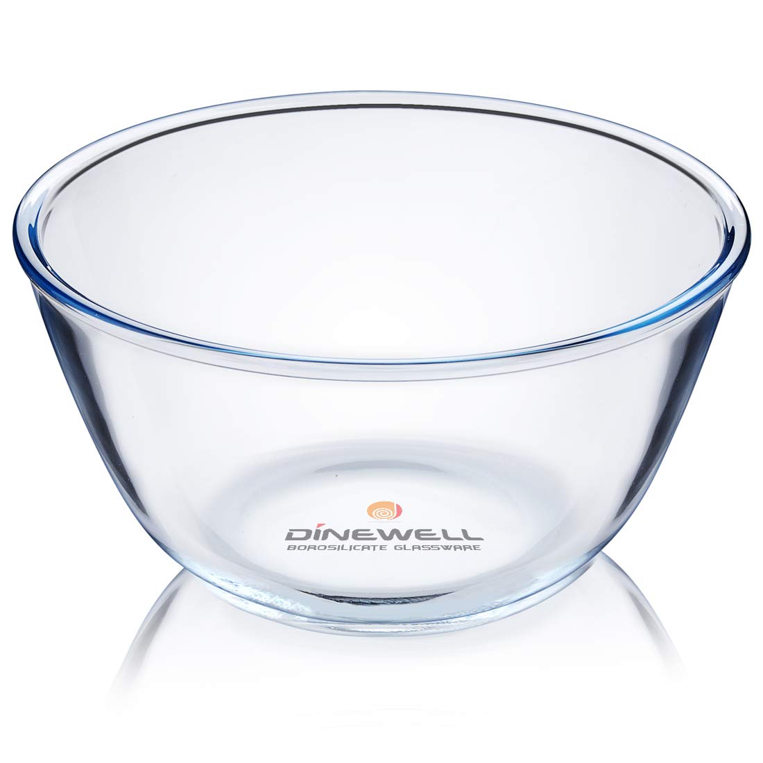 Buy DINEWELL Borosilicate Round Glass Mixing Bowl (750, Round, 1, Round ...