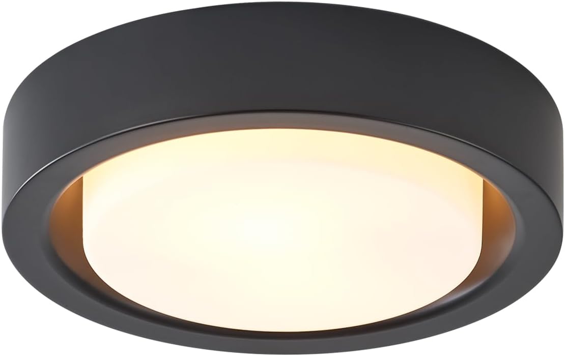 CATA-MEDICA Modern White Flush Mount Ceiling Light Fixture, Minimalist ...