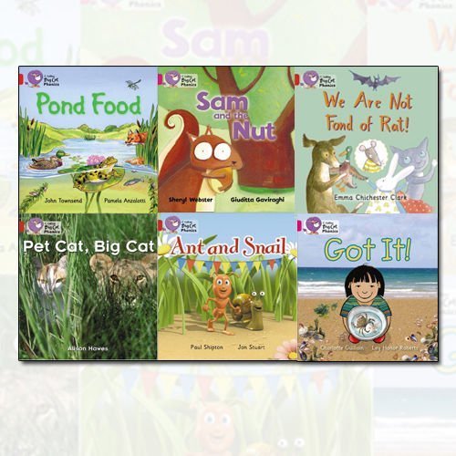 Collins Big Cat Reading Lions Phonics Level 1 6 Books Bundle Collection ...