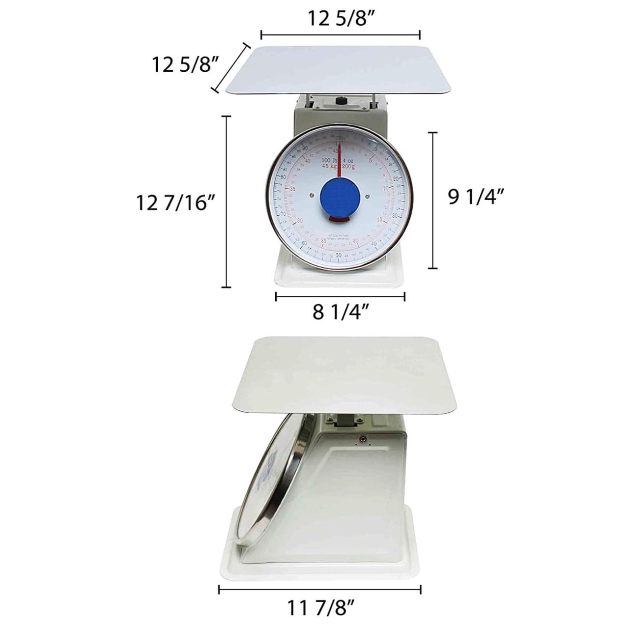 Snapklik.com : 100 Lb Mechanical Kitchen Flat Platform Weighing Food ...