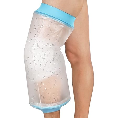 Amazon.com: Knee Cast Cover for Shower, Waterproof TPU Shower Bandage ...