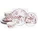 Amazon.com | Bico Toile de Jouy Winter Wonderland Ceramics 12pcs ...