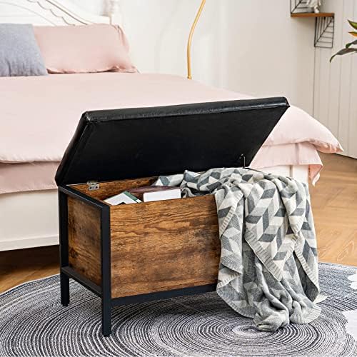 Amazon.com: Giantex Storage Chest Bench - Storage Trunk with 2 Rolling ...