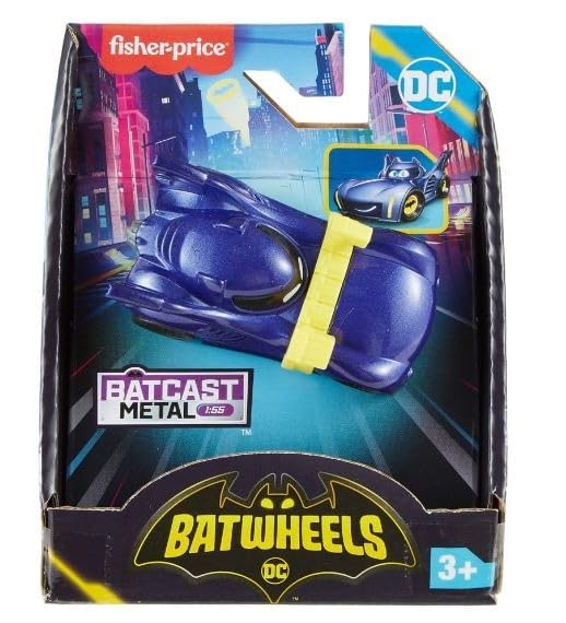 Amazon.com: Fisher-Price DC Batwheels Bam The Batmobile with Utility Belt 1:55 Scale Vehicle ...