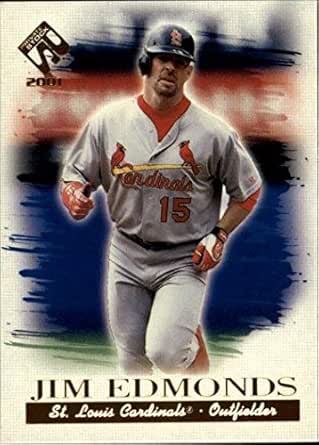 Amazon.com: 2001 Private Stock #99 Jim Edmonds MLB Baseball Trading ...