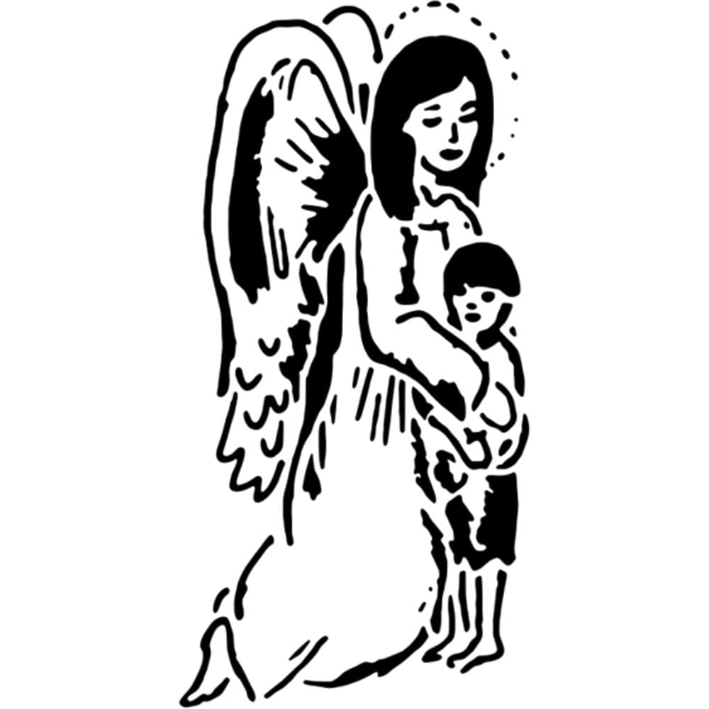 Guardian Angel Stencil