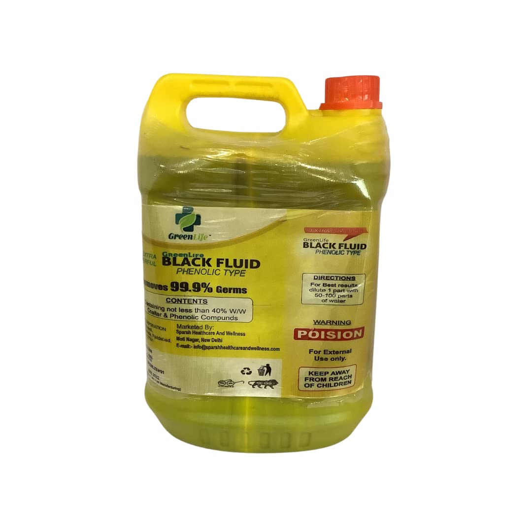 GREEN LIFE Black Fluid, Liquid Cleaner for Hospitals, Homes, Offices ...