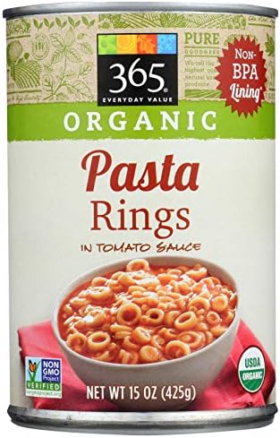 Amazon.com : 365 by Whole Foods Market, Pasta Rings In Tomato Sauce ...