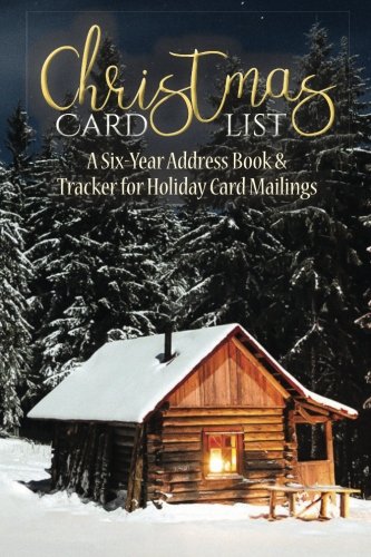 Christmas Card List: A Six-Year Address Book & Tracker for Holiday Card ...