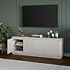 Amazon.com: Henn&Hart Presque TV Stand, 68" Wide, White : Home & Kitchen