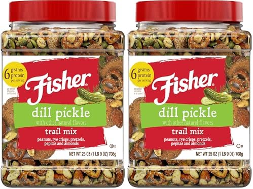 Amazon.com: Fisher Dill Pickle Trail Mix, 25 oz (Pack of 2), Resealable ...