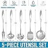 Amazon.com: Zulay Kitchen Utensils Set - Premium Cooking Utensils Set ...