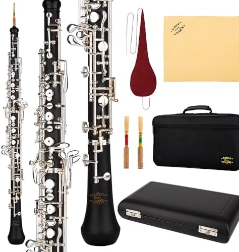 Amazon.com: Glory Oboe C Key Cupronickel Plated Silver Woodwind Musical ...