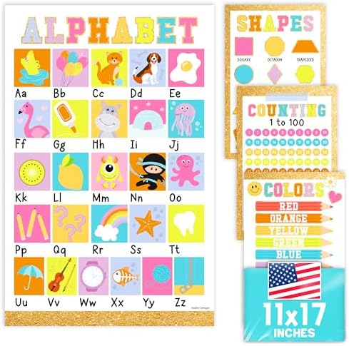 Amazon.com: ABC Posters for Classroom Wall Decor - Learning Posters for ...