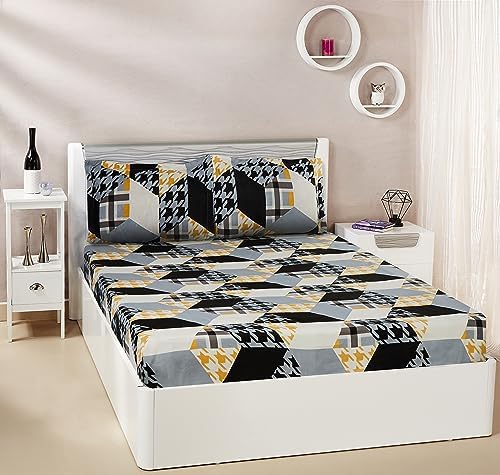 Buy Amazon Brand - Solimo Polyester Wild Garden Double Bedsheet with 2 Pillow Cover, Multicolor ...