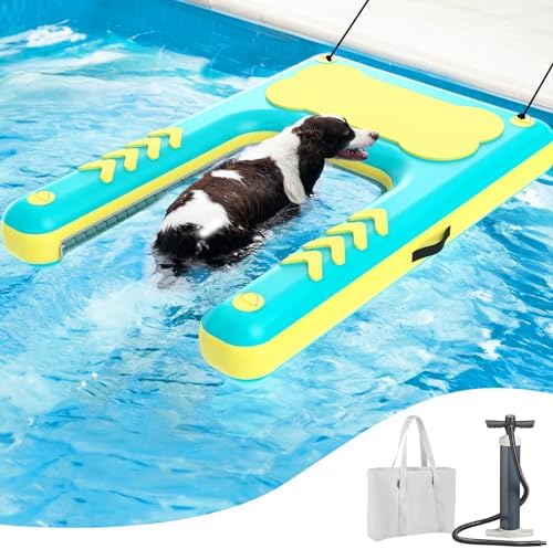 Amazon.com: LUFFWELL Extra Large Inflatable Dog Water Ramp, Dog Pool ...