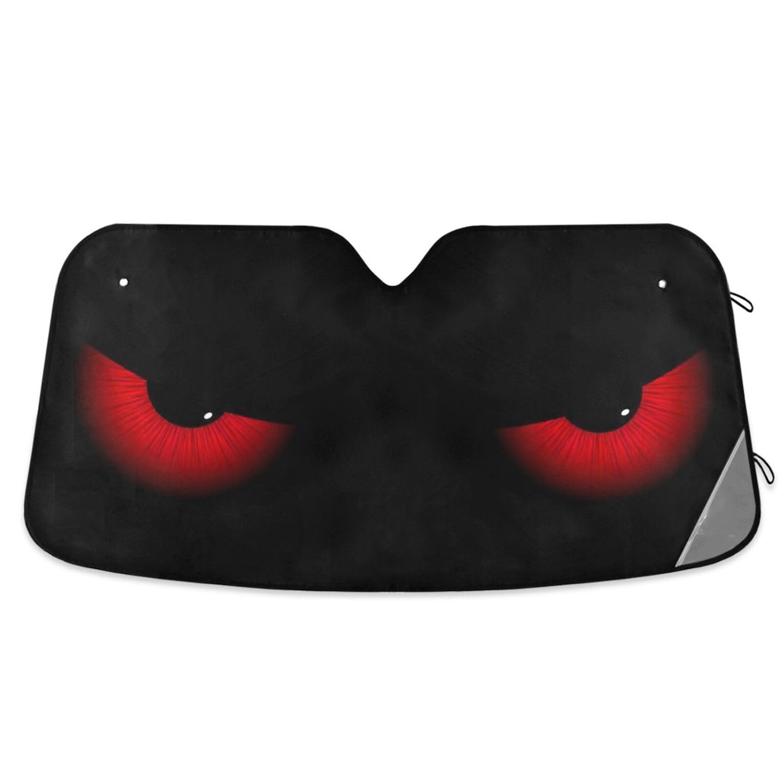 Amazon.com: Car Windshield Sunshade Red Eyes Foldable Sun Shield Blocks ...