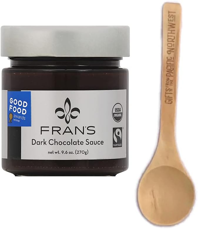 Amazon.com : Dark Chocolate Sauce Fran's 9.6 Oz Jar Bundle with Tasting ...