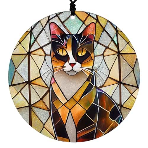 Amazon.com: Calico Cat Christmas Ornament - Hanging Home Decor ...