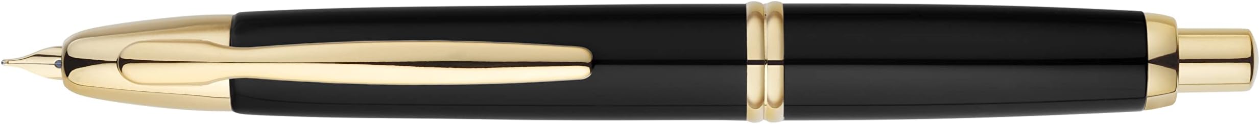 Pilot Capless Medium Retractable Fountain Pen with Gold Trim : Amazon ...