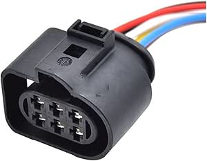 Amazon.co.jp: 1 Set 6 Pin 3.5mm 1J0973733 Female Waterproof Auto Wire ...