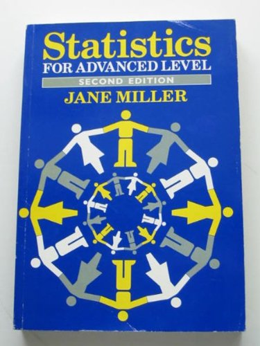 Amazon.com: Statistics for Advanced Level: 9780521367721: Miller, Jane ...