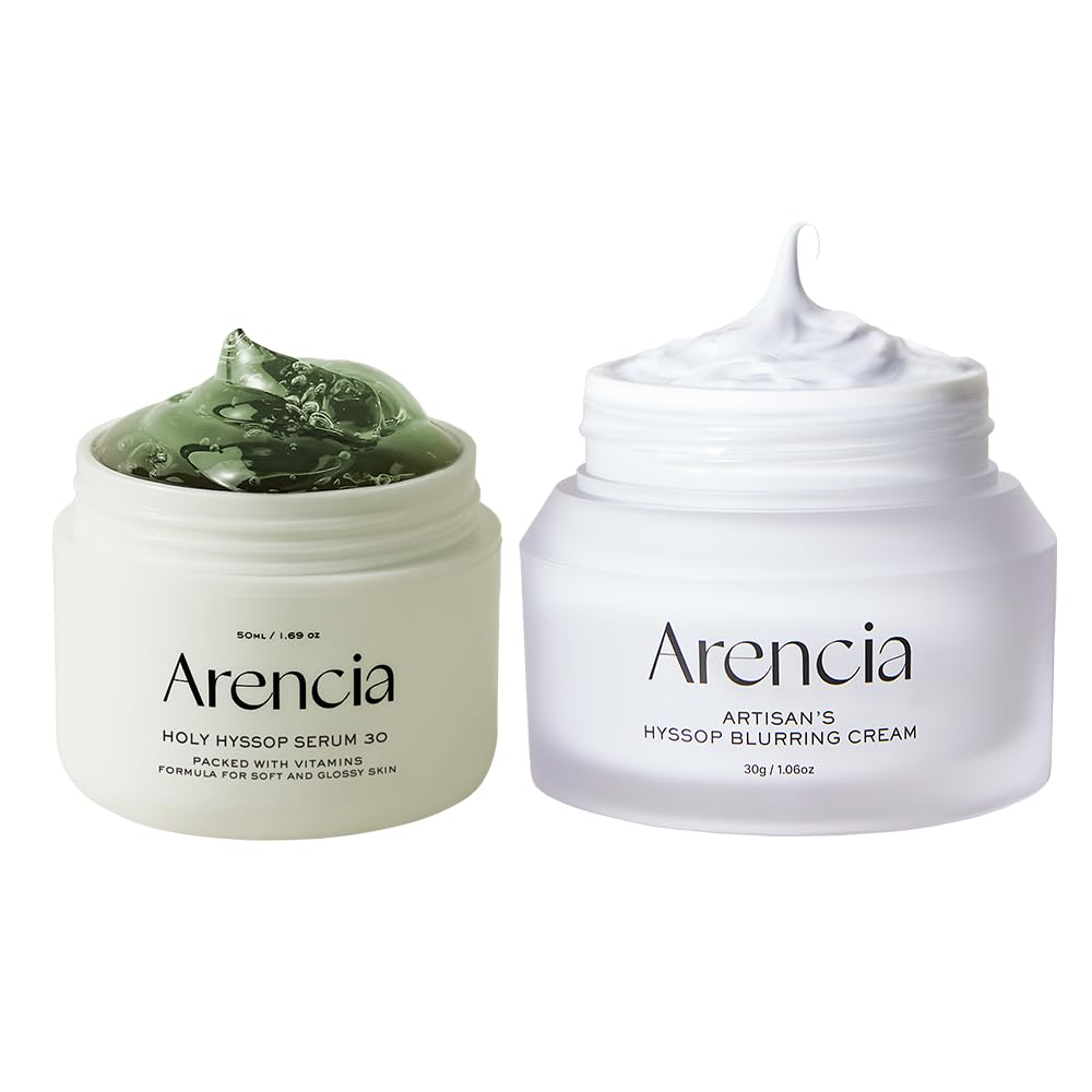 Amazon.com : Arencia Glow Overnight Skincare Duo [Hyssop Overnight Face ...