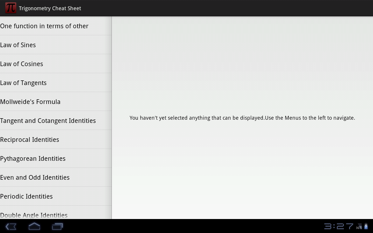 Trigonometry Formulas - App on Amazon Appstore