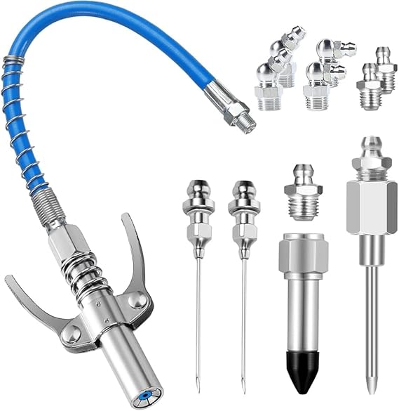 Jalzdieod 12PCS Grease Tips Kit, Quick Connect Coupler and Flexible ...