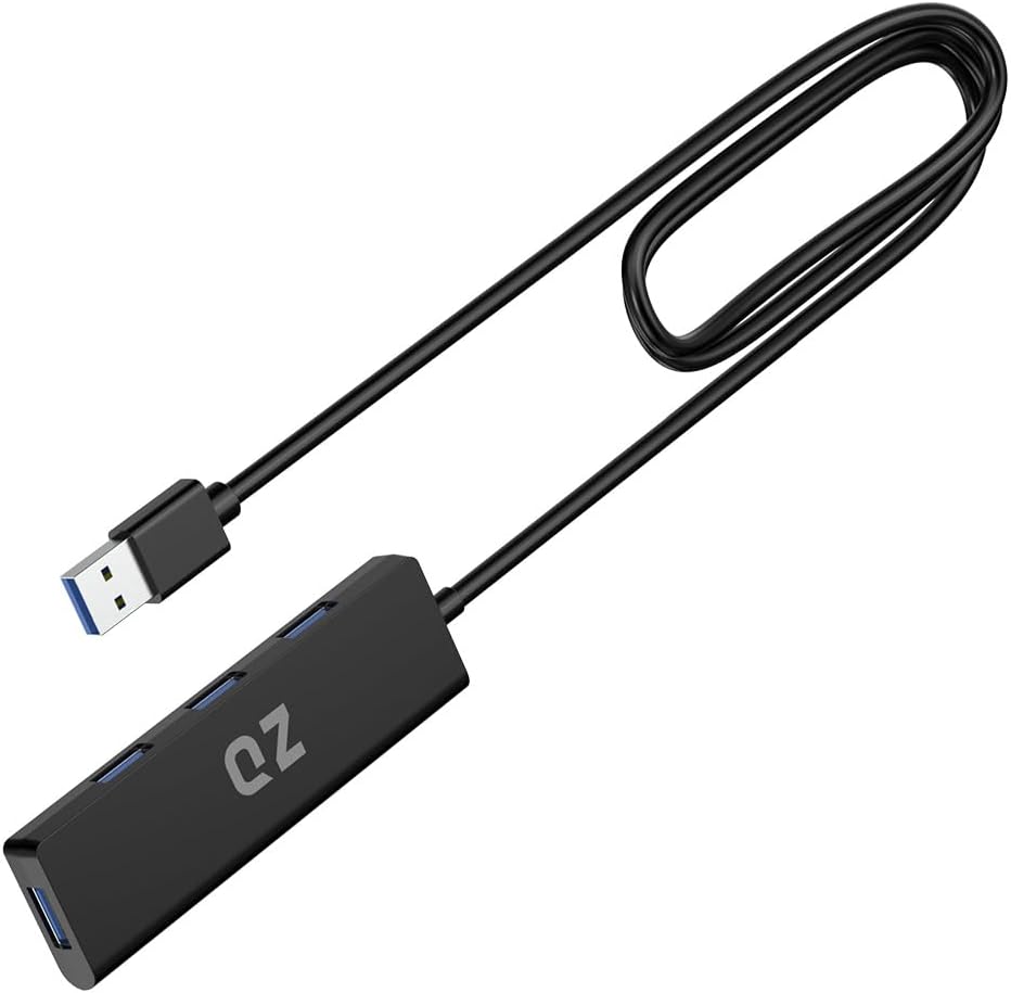 Quantum QHM6660 4 Port Hi-Speed USB Hub with Power Switch (Multicolor ...