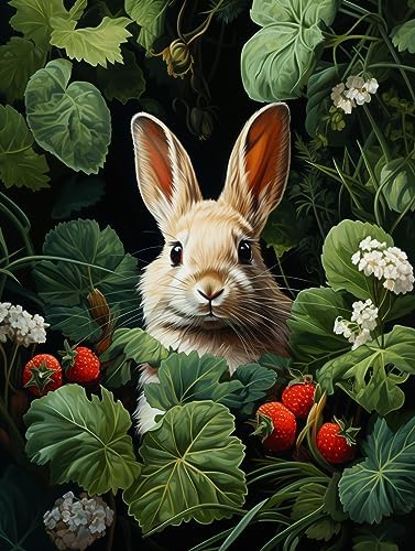 Amazon.com: Kaliosy 5D Diamond Art Kits for Adults Rabbit Grass by ...