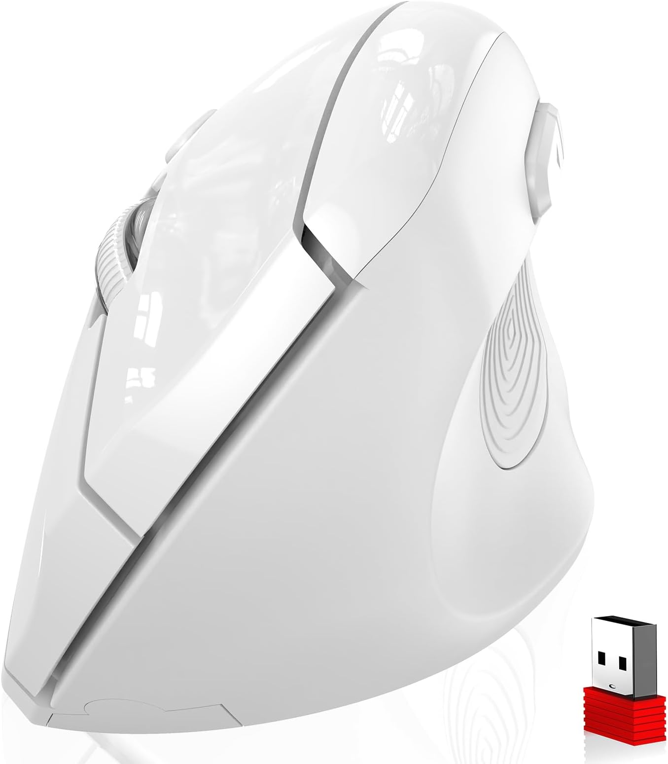 Amazon.com: memzuoix Ergonomic Mouse Wireless,2.4G Optical Cordless ...