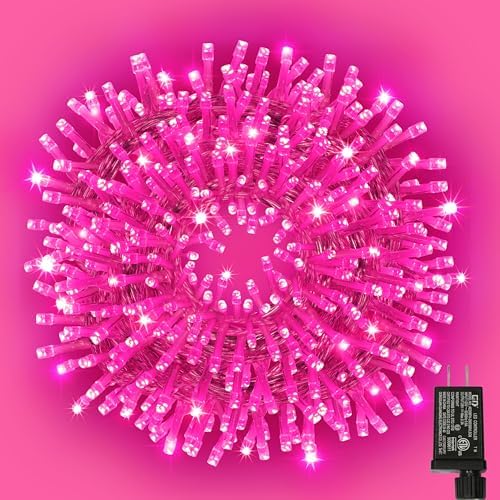 Amazon.com: Twinkling Pink String Lights, 50.8 FT 48 of 200 Random ...