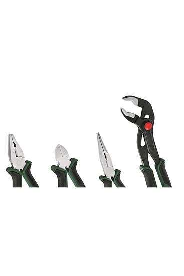 BOSCH Pliers 4-Piece Set - Diagonal Cutter, Combination Pliers, Long ...