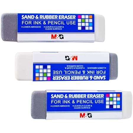 NOZOMI Sand Eraser / Natural Rubber Eraser for Fountain Pen Ink, Ball ...