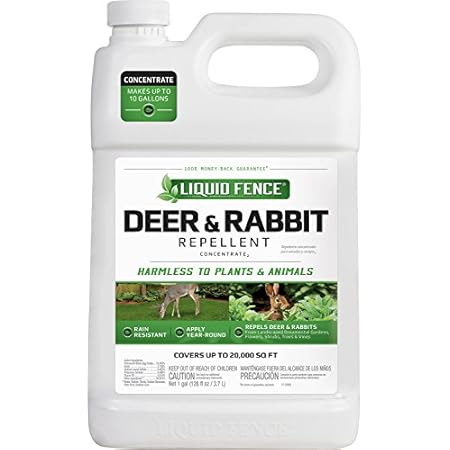 Amazon.com : Liquid Fence Deer & Rabbit Repellent Ready-to-Use, 1 ...