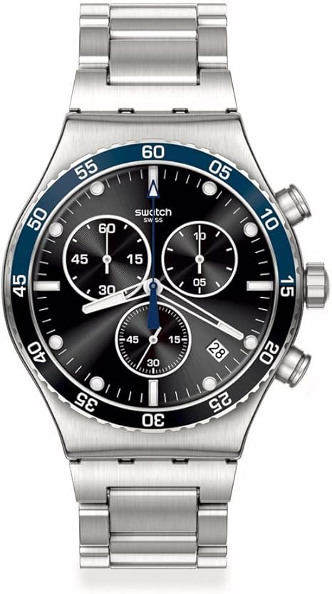 Amazon.co.jp: [スウォッチ] 腕時計 Dark Blue NEW IRONY CHRONO YVS507G グレー : ファッション