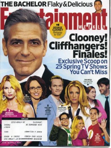 Entertainment Weekly March 13, 2009 George Clooney, The Bachelor, ER ...