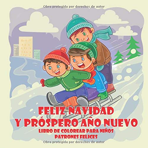 Feliz Navidad Y Prospero Ano Nuevo Libro De Colorear Para | Desertcart ...