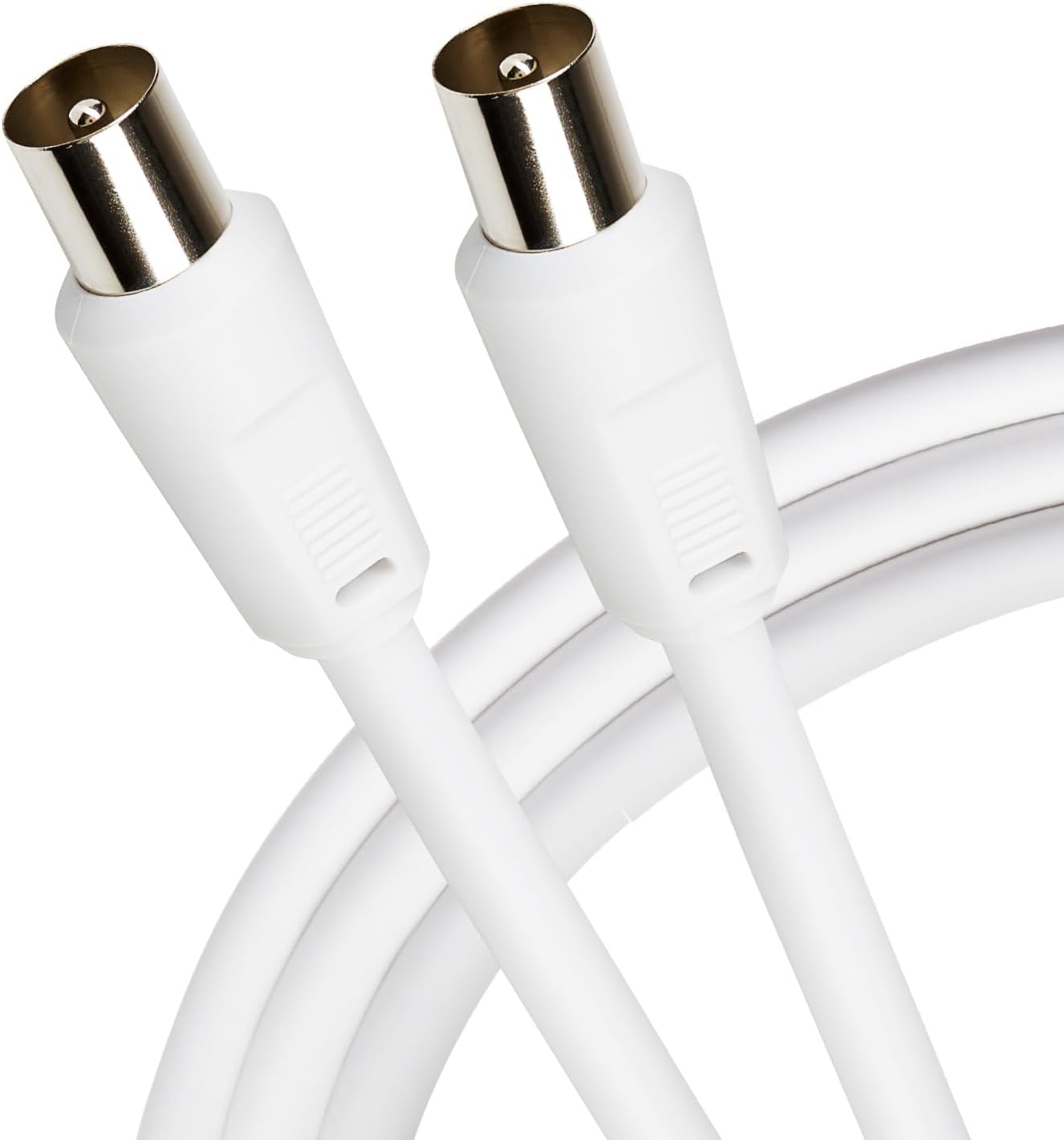 PC Arena Coaxial TV/AV Aerial Cable Male to Male 3m + coupler : Amazon ...