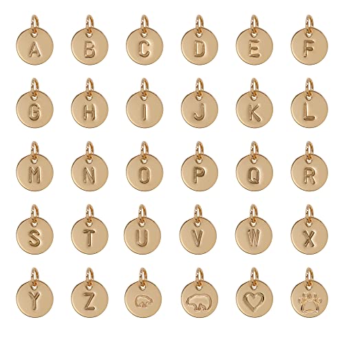 Amazon.com: StyledU 3/8" Disc Custom Charm - 14k Gold Filled Add Extra ...