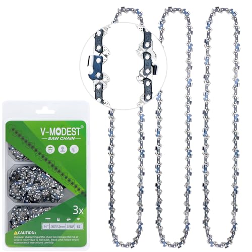 Snapklik.com : V-MODEST 3-PACK Low-Kickback Chain Saw Chains For 14 ...