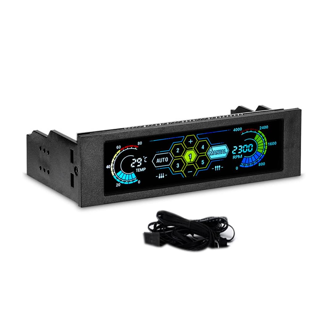 Amazon.com: Computer for Case 5 Fans Speed Controller CPU Temperature ...