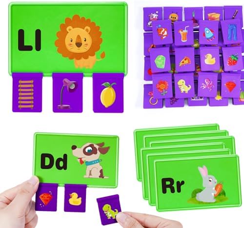 Learning Toys for Kids Ages 3-6: Snap & Match Beginning Sounds ...