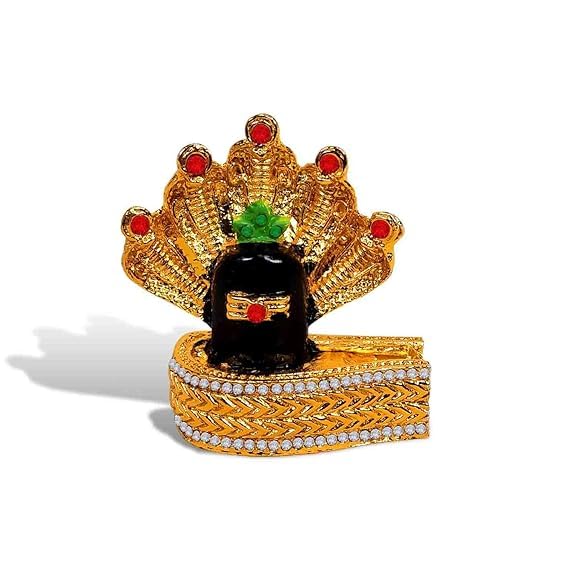 Buy Culture Kart Lord Shiv Mahadev Shivling Pindi Snake Idol Metal God ...