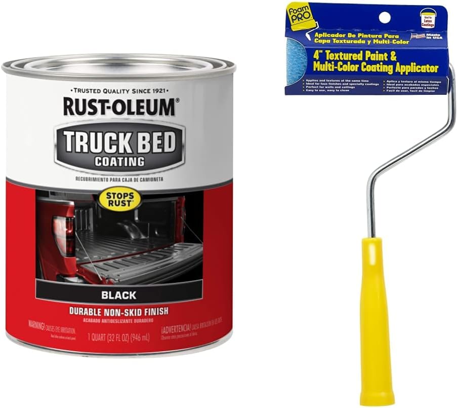 Amazon.com: Rust-Oleum 342668 Automotive Truck Bed Coating, Quart ...