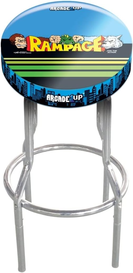 Amazon.com: ARCADE1UP NFL Blitz High Back Stool with Adjustable Height ...