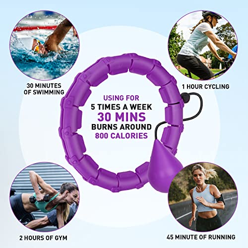 ZealBea Focus Smart Hula Hoop Fitness with Ball Ring Hoops Weighted ...