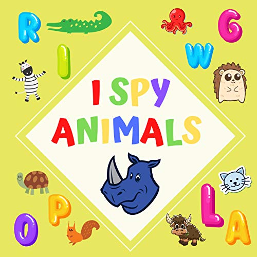 Amazon.com: I Spy Animals: Activity Book for Kids Fun Guessing Games ...